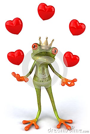 Fun Frog With Love Stock Images - Image: 8574444