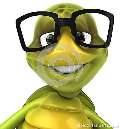 Fun turtle stock illustration. Illustration of cartoon - 9039500