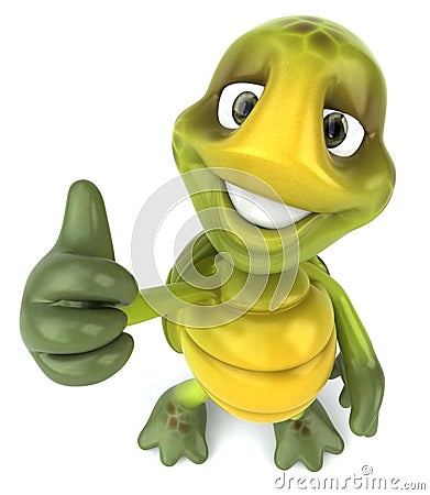 Fun turtle stock illustration. Illustration of cartoon - 9039500