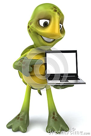 Fun turtle stock illustration. Illustration of cartoon - 9039500