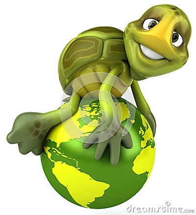 Fun turtle stock illustration. Illustration of cartoon - 9039500