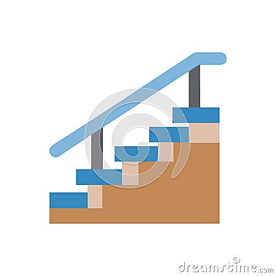 Functional Stair Riser Icon For Safety Cartoon Vector | CartoonDealer ...