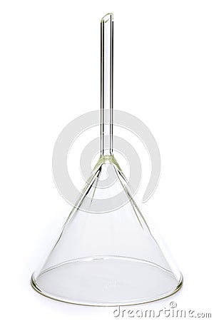 Funnel Laboratory Glass Royalty Free Stock Images - Image: 22436129