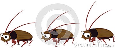 Funny Cockroach Walking Royalty Free Stock Image - Image: 27089946