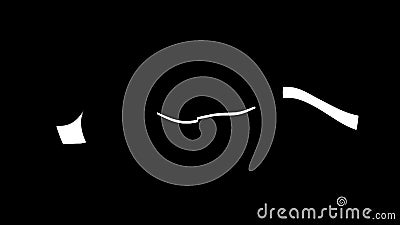 Funny and Comic Transitions Mask Collection. 38 Black and White Mask ...