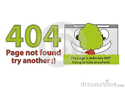Funny Error 404 - Page Not Found Stock Image - Image: 32277061