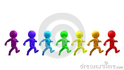 Funny humans running fast stock video. Video of people - 36552034