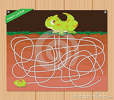 Funny Maze Game - Beautiful Educative For Kid Stock Image ...
