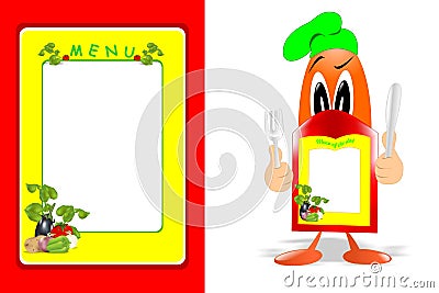 Funny Menu, Cdr Vector | CartoonDealer.com #20251501
