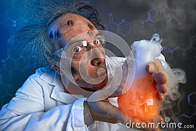 Funny Scientist After Explosion In Lab Stock Photo | CartoonDealer.com ...