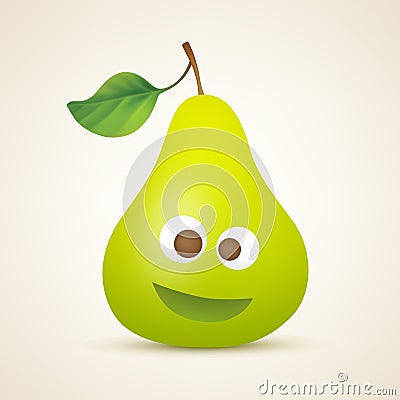 Funny Smiling Pear Stock Photo - Image: 28703310
