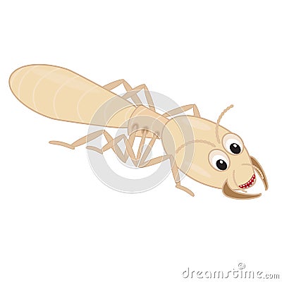 Funny Termite Cartoon Vector Illustration | CartoonDealer.com #84824104