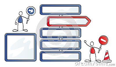 Funny Traffic Signals Icons Cartoon Vector | CartoonDealer.com #20655853