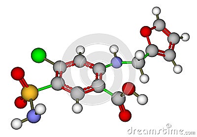 Furosemide Molecular Structure Stock Photo | CartoonDealer.com #22748232