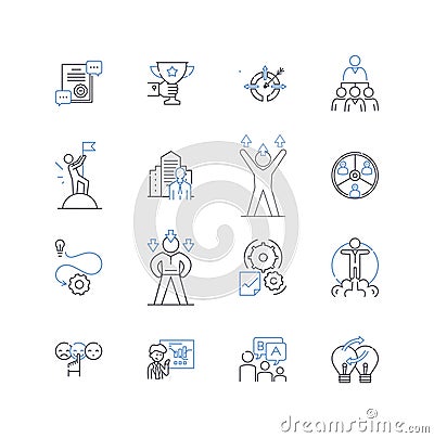 Fusion Enhancement Line Icons Collection. Integration, Upgrade ...