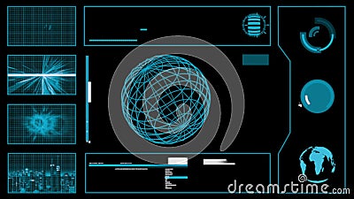 Future Display 2 stock footage. Video of information - 36086274