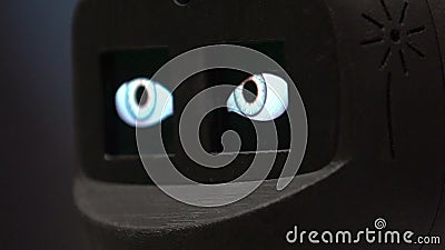 Robot Model with Liquid Crystal Display, LCD Eyes, Future Technology ...