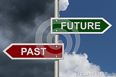 Future Versus Past Stock Image - Image: 34934811