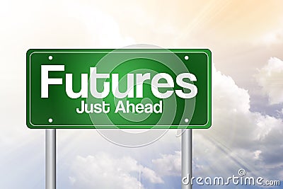 Futures Green Road Sign Royalty-Free Stock Image | CartoonDealer.com ...
