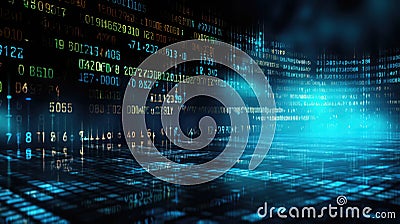 Futuristic Binary Code Abstract, A Tech Symphony In The Digital Realm Connect To Dots Stock ...