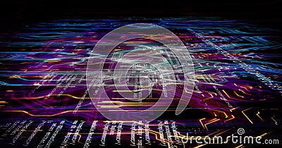 Futuristic Coding Software Graphic or Scifi Microchip for Hacker ...