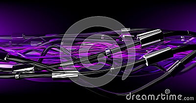 Futuristic cyber cables stock footage. Video of abstract - 153255596