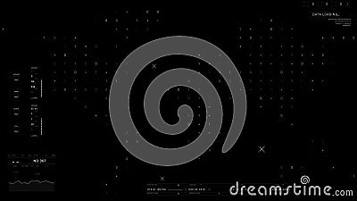 HUD with Data on World Map. Alpha PNG.Looping Technology HUD Interface ...