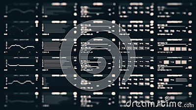 Futuristic Digital Interface Screen Stock Footage - Video of binary ...