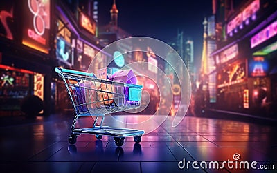 Futuristic Digital Payment Technology. Generative AI Royalty-Free Stock ...