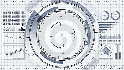 Futuristic Game Target. Aiming and Military. Aim of Sniper Weapon ...