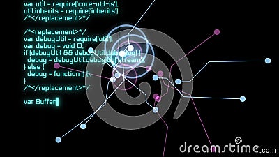 Hacker Code Running Down a Computer Screen Terminal Stock Video - Video ...