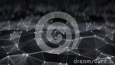 Futuristic Network Shape Abstract Render With DOF Stock Photography ...