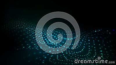 Futuristic Refracted Dotted Lines Waves Abstract Motion Background Stock Video - Video of ...