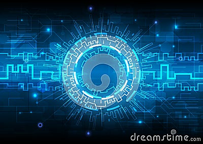 Futuristic Sci-Fi Glowing HUD Element And Particle Engineering ...