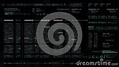 Futuristic Source Code Digital Data Telemetry Display Royalty-Free Stock Image | CartoonDealer ...