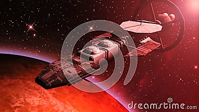 Animated Ufos Flying To Enlightened Earth 4K Stock Footage - Video of ...