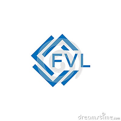 FVL Letter Logo Design On White Background. FVL Creative Circle Letter ...