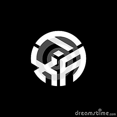 FXA Letter Logo Design On Black Background. FXA Creative Initials ...