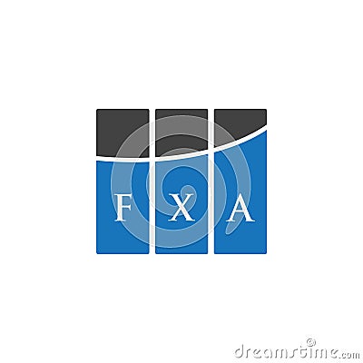 FXA Letter Logo Design On WHITE Background. FXA Creative Initials ...