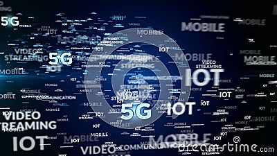 5G Communication Loop Animation Stock Footage - Video of ...
