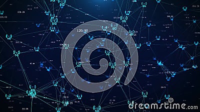 5g Network Information Signal Connection Stock Video - Video of speed ...