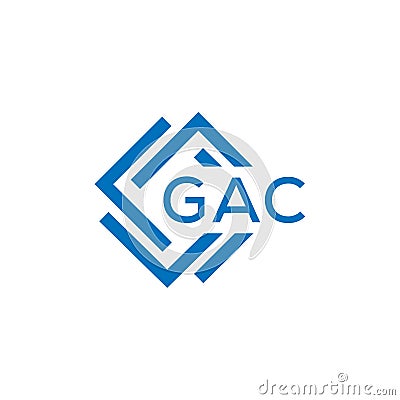 GAC Letter Logo Design On White Background. GAC Creative Circle Letter ...