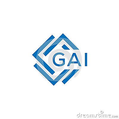 GAI Letter Logo Design On White Background. GAI Creative Circle Letter ...
