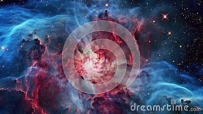 A Galaxy Formed after a Supernova Explosion. a Beautiful Nebula Stock ...