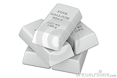 Gallium Ingots, 3D Rendering Stock Photo | CartoonDealer.com #304364148