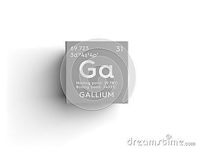 Gallium. Post-transition Metals. Chemical Element Of Mendeleev\'s ...