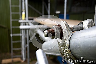 Scaffold Pole Connection Editorial Image | CartoonDealer.com #164120280