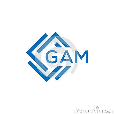 GAM Letter Logo Design On White Background. GAM Creative Circle Letter ...