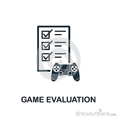 Game Evaluation Icon. Simple Element From Game Development Collection ...