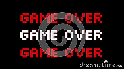 Game Over - Text Animation 4k Stock Video - Video of sparse, gamer ...